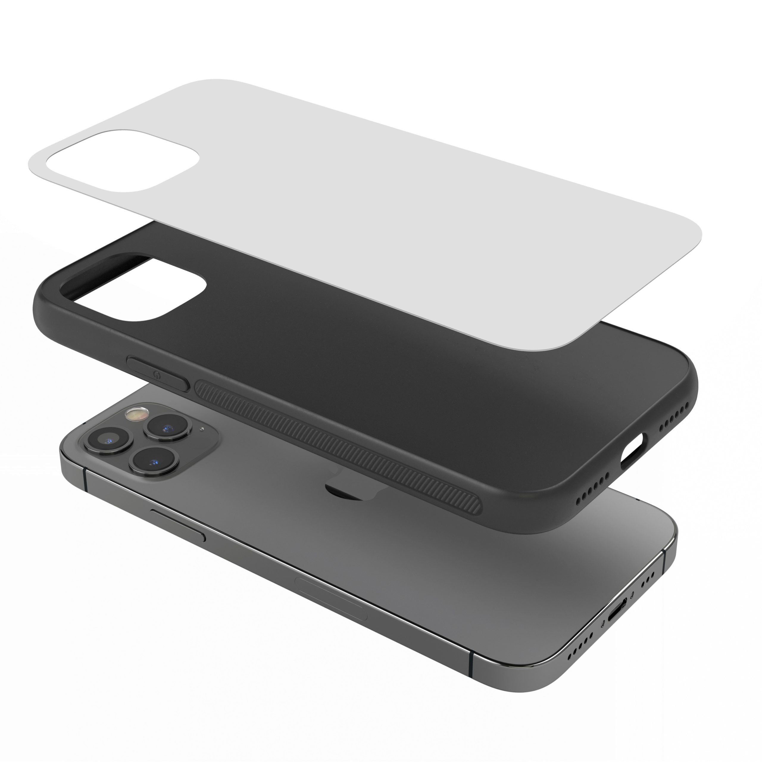 2D Blank Sublimation Phone Case for iPhone (Glass Insert) - Sublimation ...